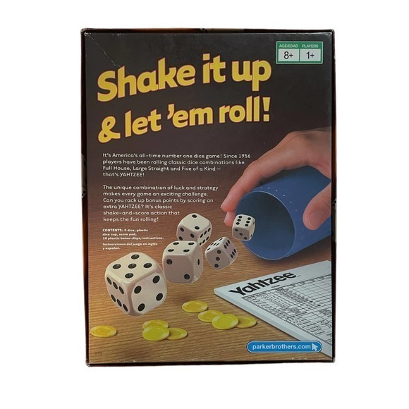 Parker Brothers | Games | Yahtzee The Classic Shake Score Shout Dice ...